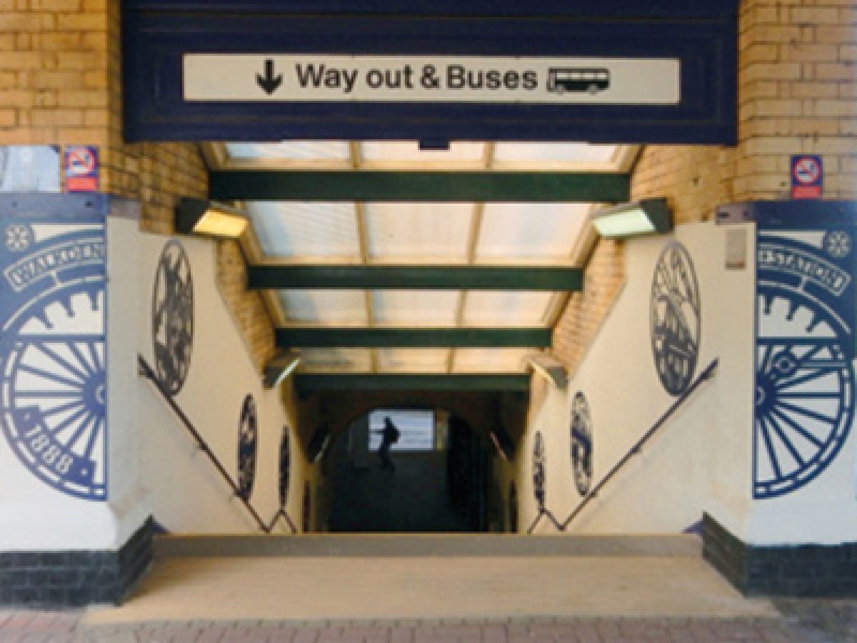 Walkden station displays Salford City College's designs