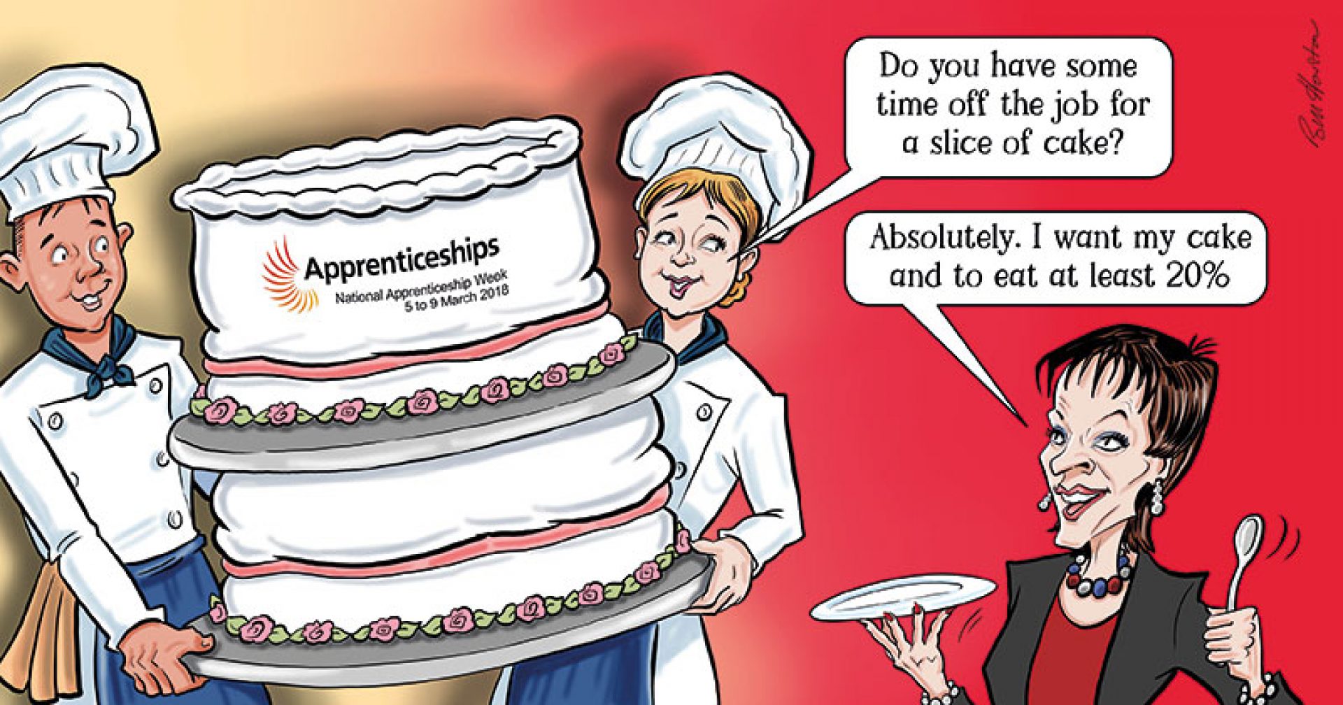 Anne Milton not budging on 20% off-the-job training rule