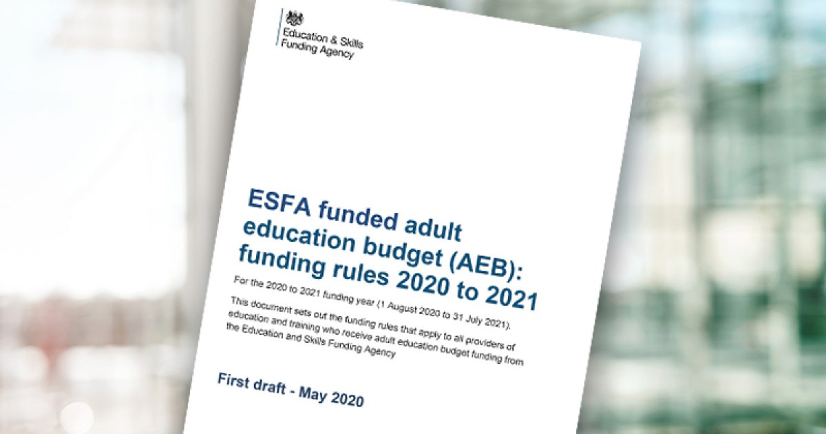 AEB funding rules published in draft without threatened subcontracting ...