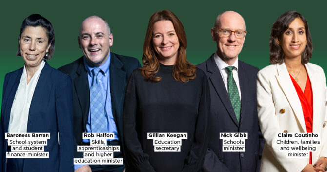 Meet the ministers: Who’s who in Rishi Sunak’s first DfE lineup