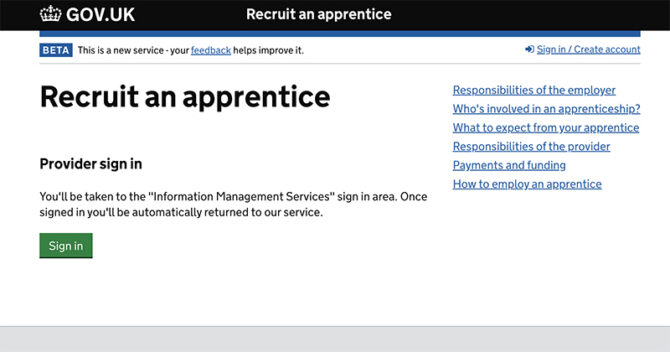 DfE's website rejects apprenticeship adverts for using 'head' and 'man'