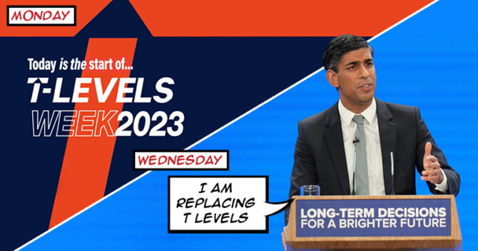 Sunak calls time on T Levels during T Levels Week
