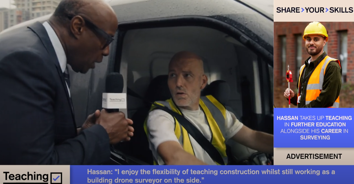 DfE scores with Sky Sports-style ads for FE