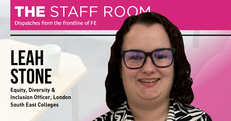 Inclusion must extend beyond FE students to staff