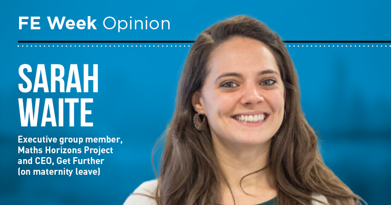 Let's multiply the number of over-16s progressing with maths